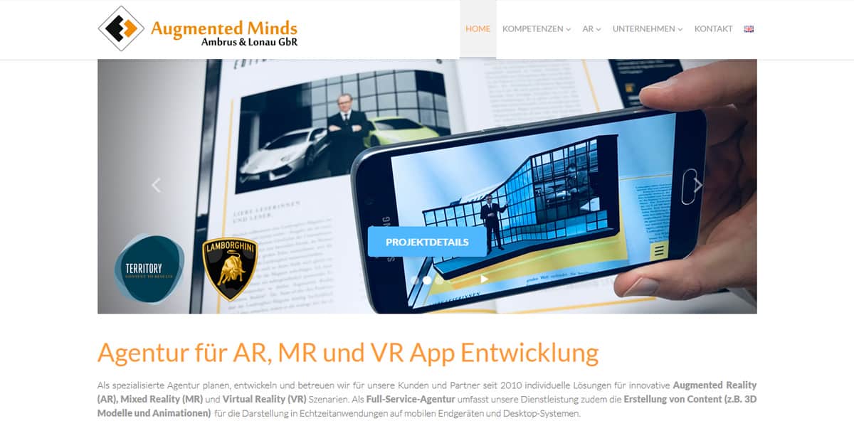 Augmented & Virtual Reality Agency, App and 3D Developer - München